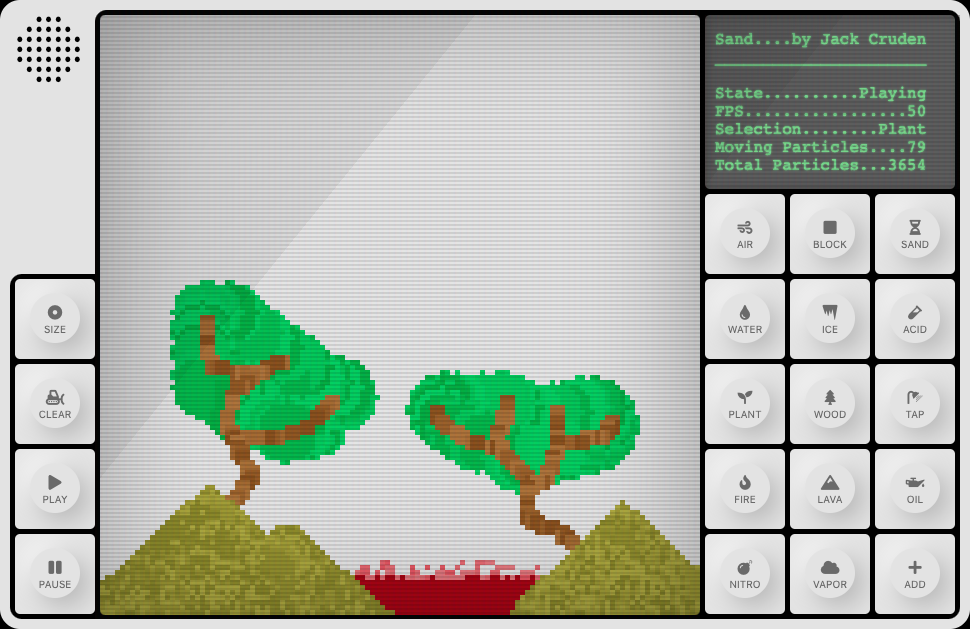 GitHub - jackcruden/sand: A sand game!