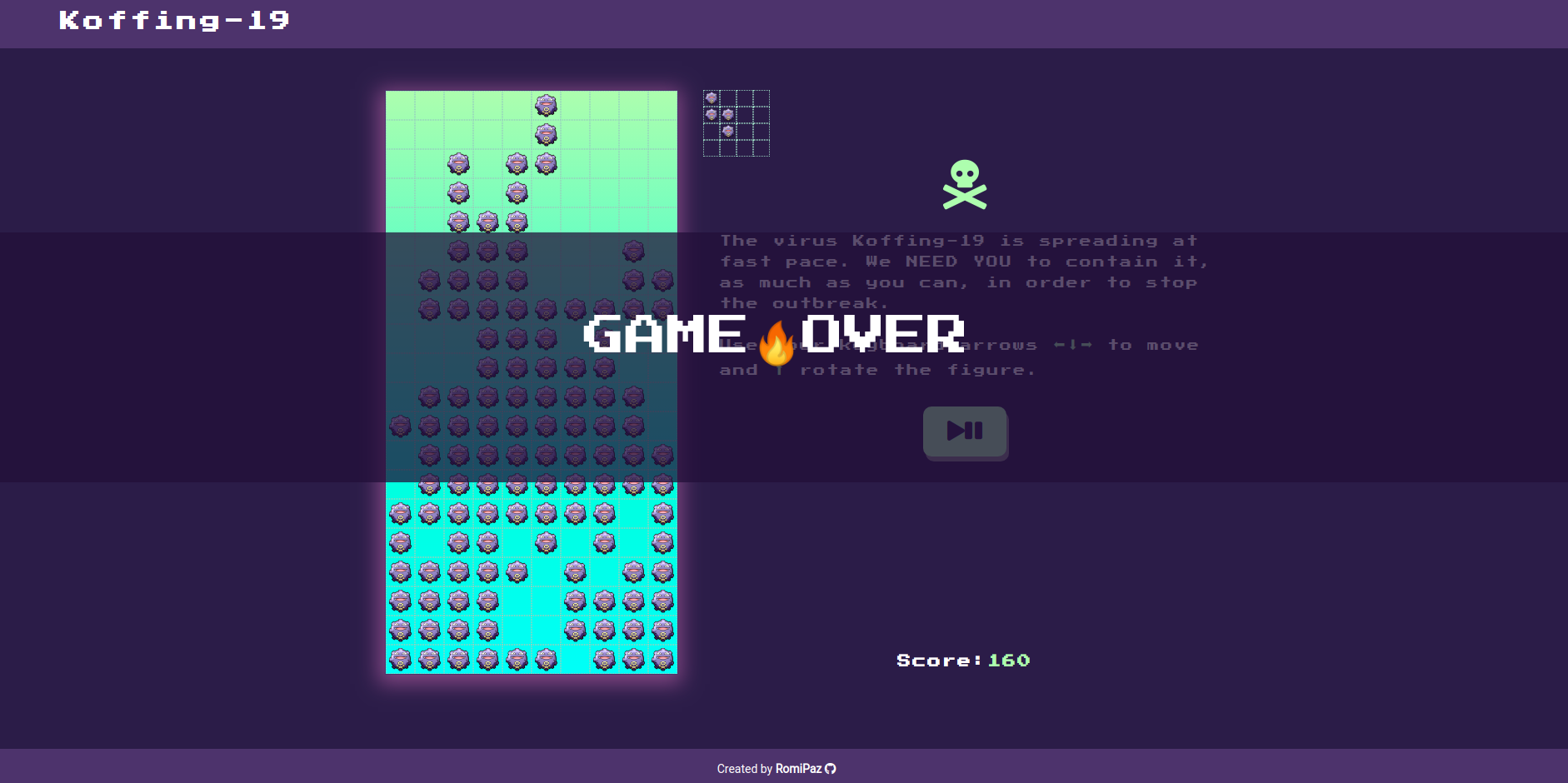 GitHub - romipaz/tetris-project: Practicing JS in a fun way