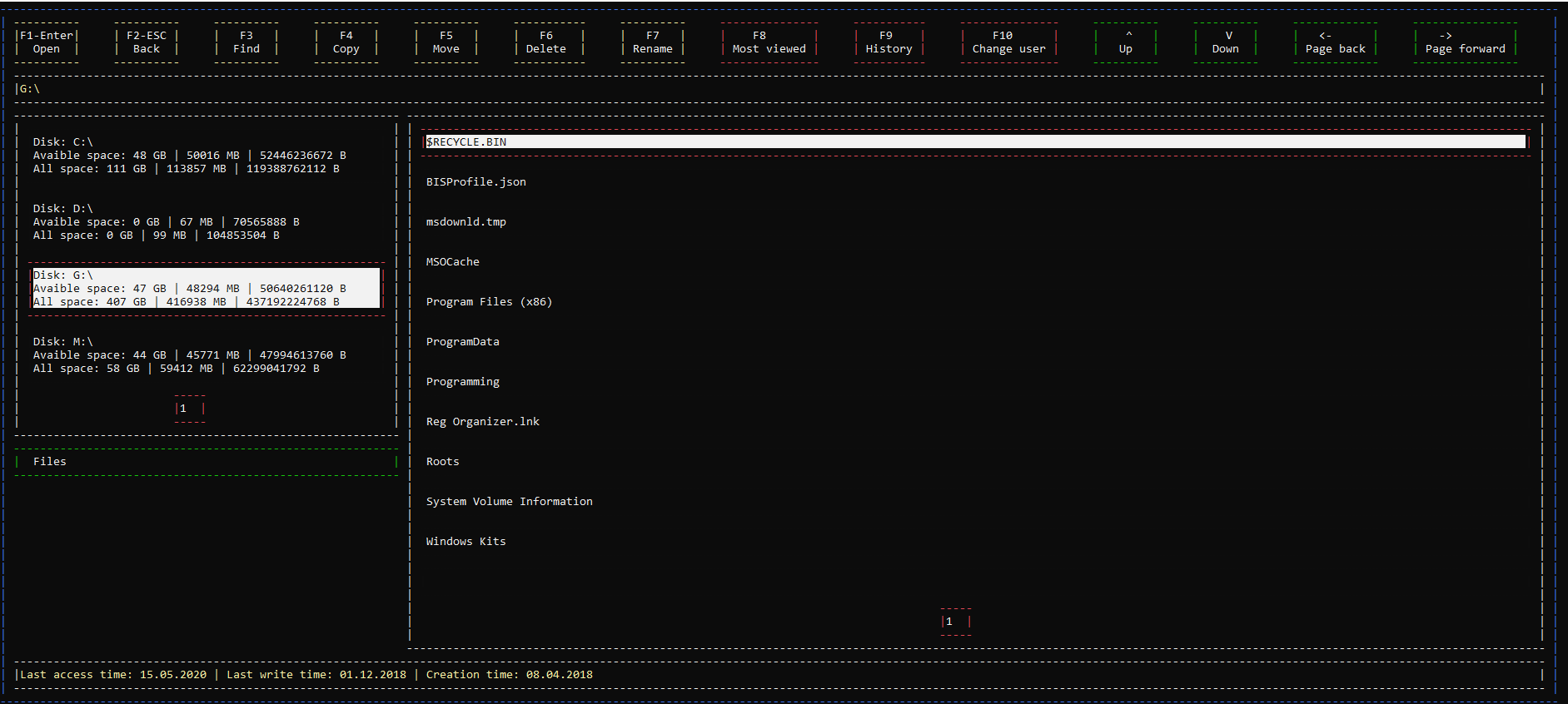 Github Sturmik Filemanager Csharp Console File Manager Written On C