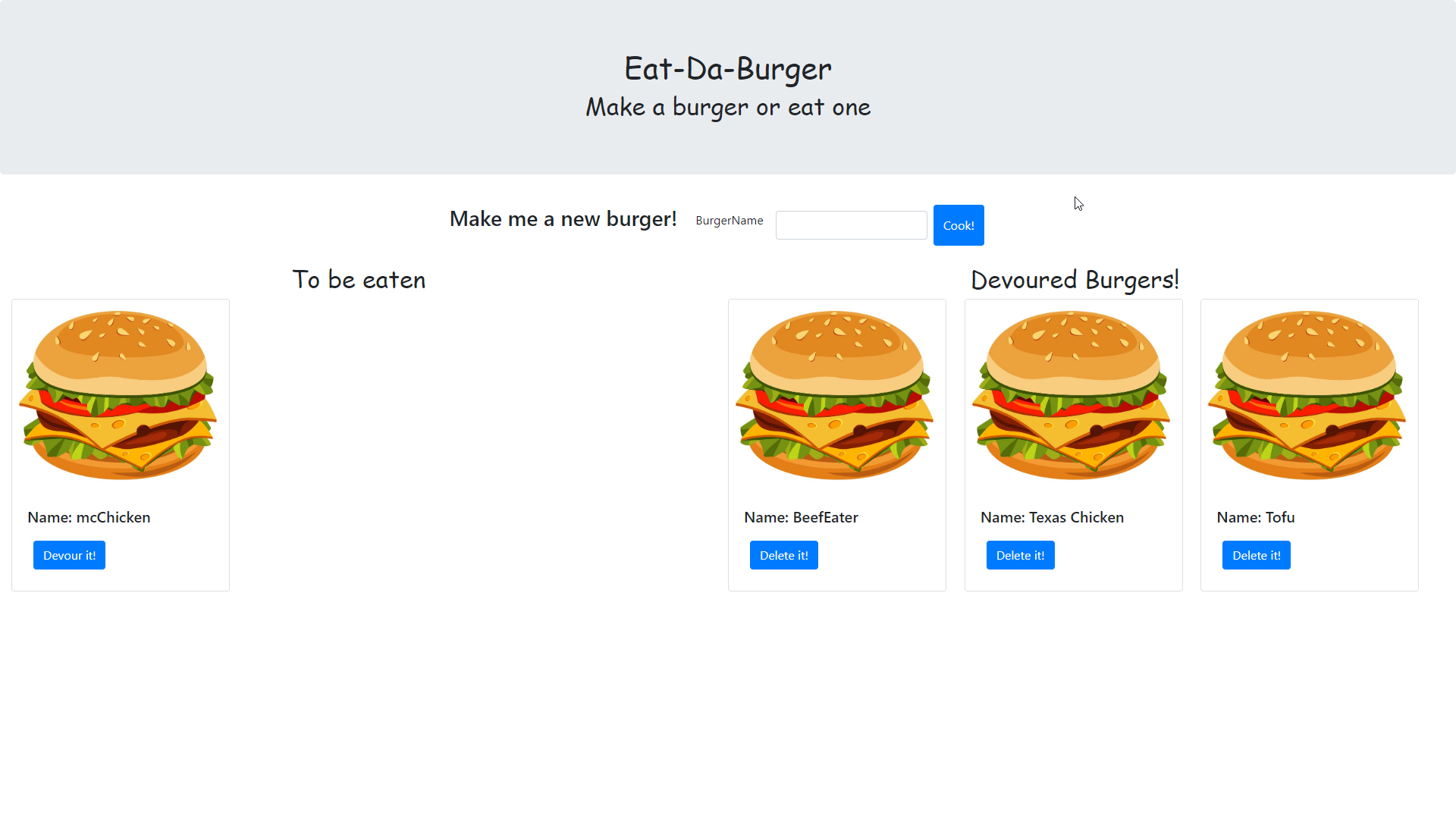 GitHub - maxtsimpson/Eat-Da-Burger: a restaurant app that lets users input the names of burgers ...
