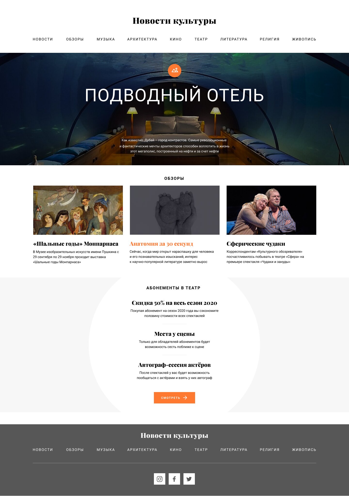 GitHub - alexei-kozlov/culture-news: Последние новости культуры в мире: обзор главных культурных ...