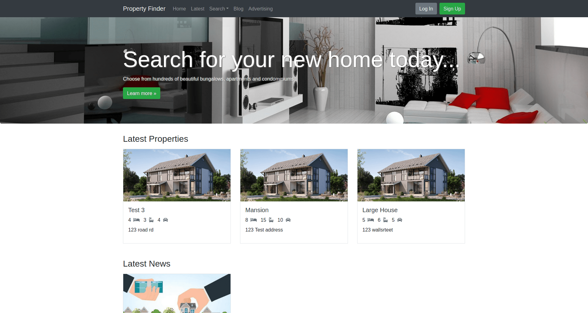 GitHub - bernardogarza/property-finder: This is a Real Estate sample ...