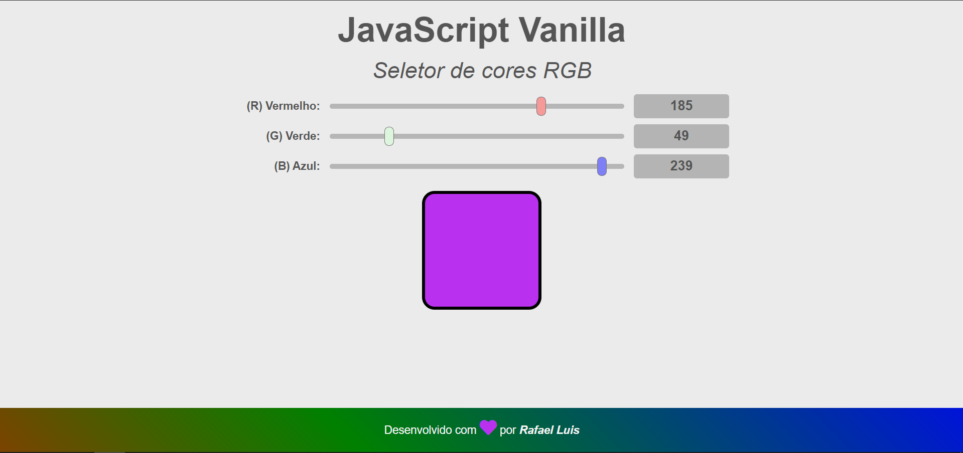 GitHub - RafaelLuisDev/Seletor-RGB: Primeiro trabalho prático do ...