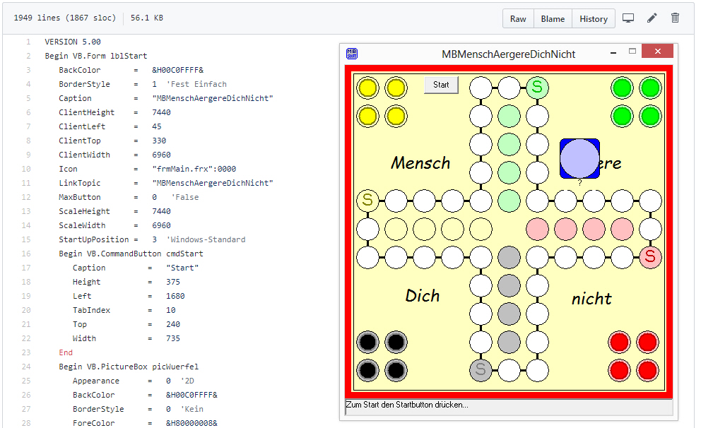 GitHub - ManiBecker/MBMenschAergereDichNicht: VB6 Game Mensch ärgere dich nicht