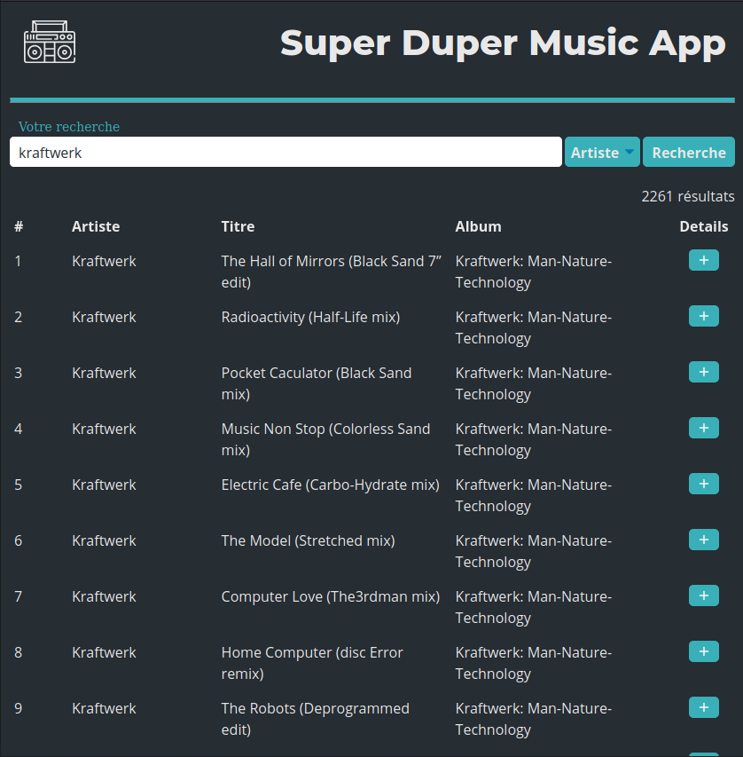 GitHub - Pi-L/ZicAp: ReactJS Music information search App, Power by MusicBrainz API