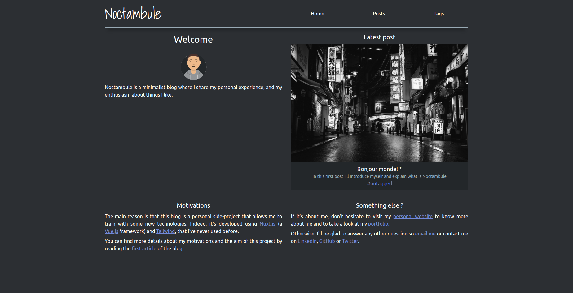 Github Nekika Noctambule The Source Code Of My Blog Noctambule