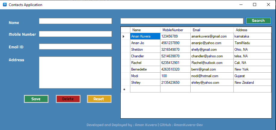 GitHub - AmanKuvera-Dev/Contacts-Application: A contacts Windows form ...