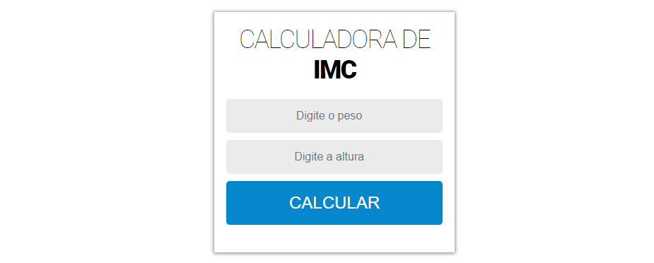 GitHub - Nathanfrduarte/calculadora-imc: Calculadora de IMC com ...