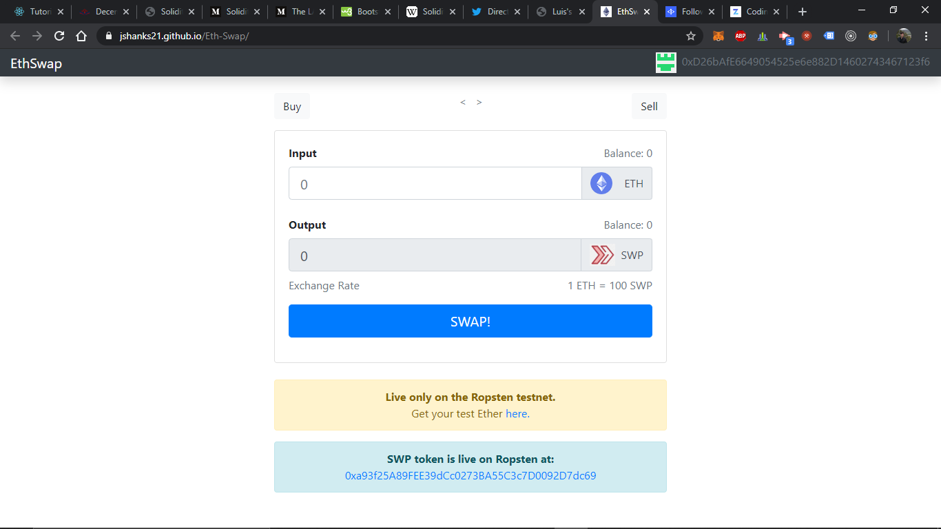 GitHub - Jshanks21/Eth-Swap: A simple, Uniswap-like, liquidity exchange ...