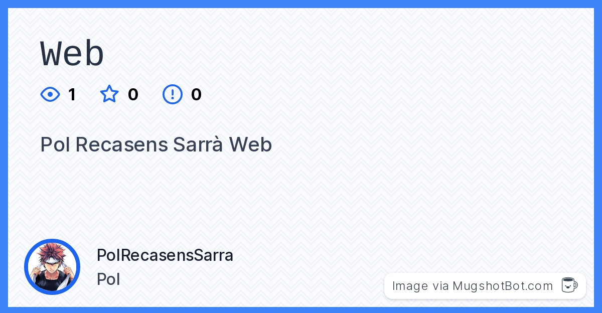 GitHub - PolRecasensSarra/Web: Pol Recasens Sarrà Web