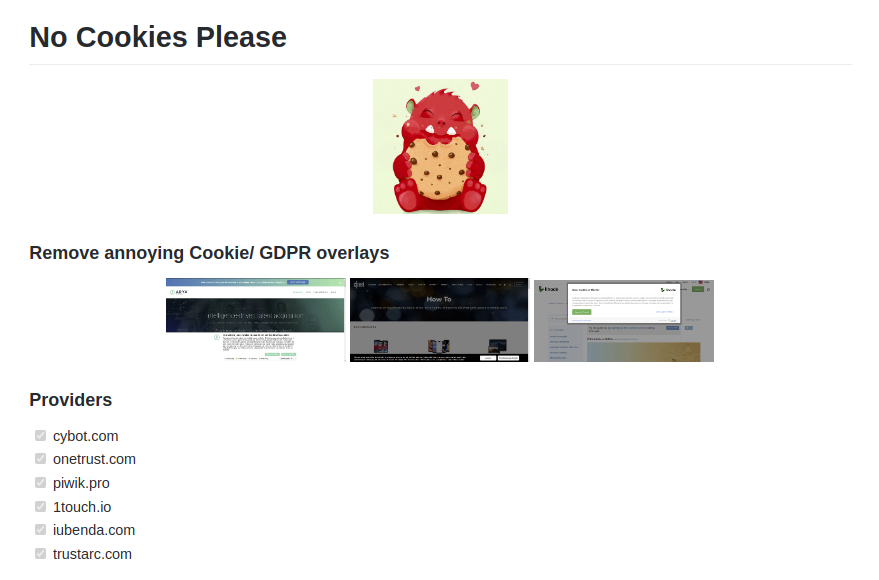 GitHub - stefanoschrs/no-cookies-please: Remove annoying Cookie/ GDPR ...