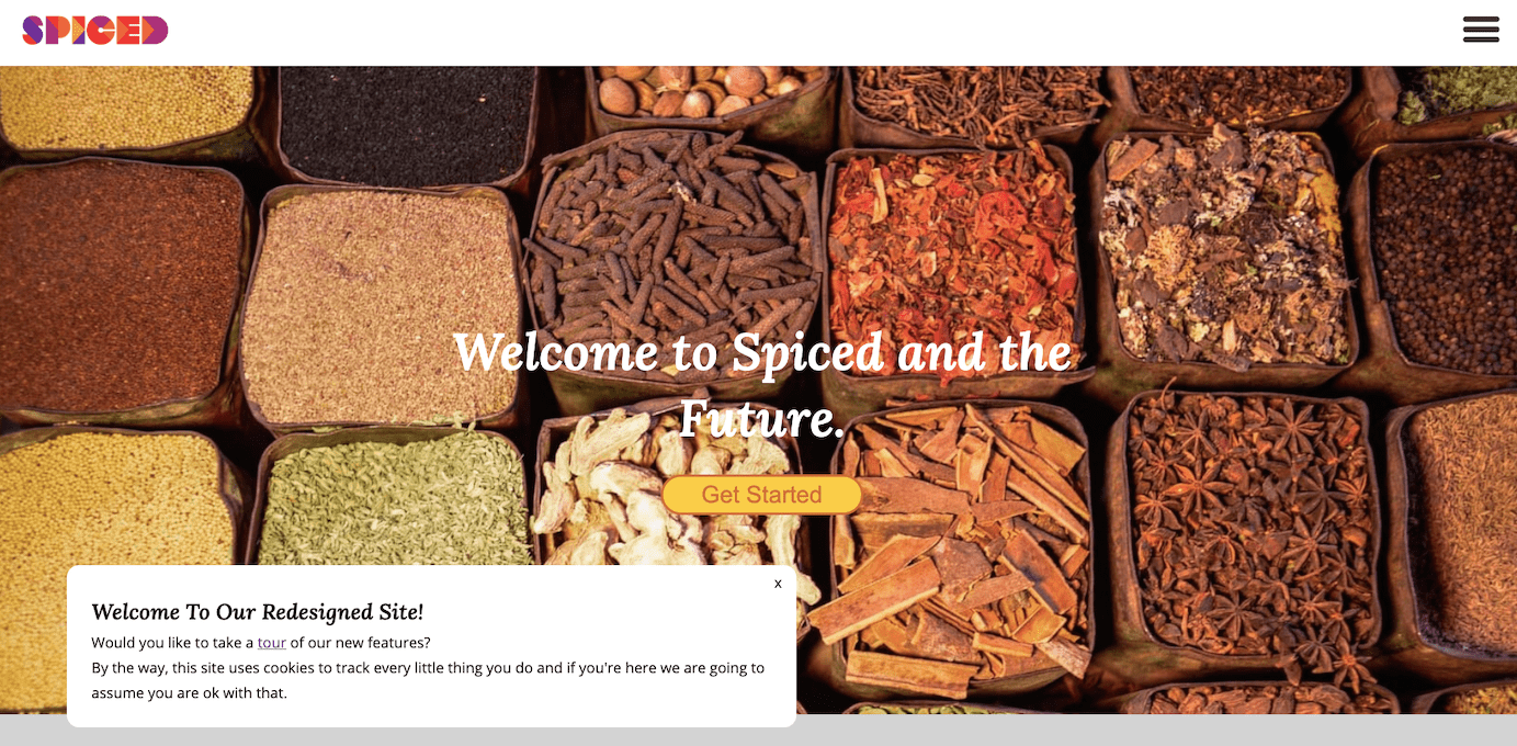 GitHub - martasuchowicz/Spiced-Website: Sample Website using basic HTML ...