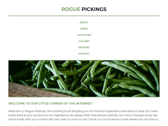 GitHub - jam-web/rogue-pickings: responsive website starting with mobile first