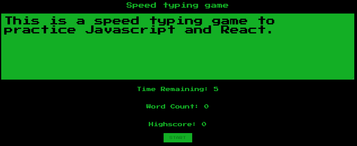 GitHub - pedrovsiqueira/speed-typing-game-react: Click the link to play the game.