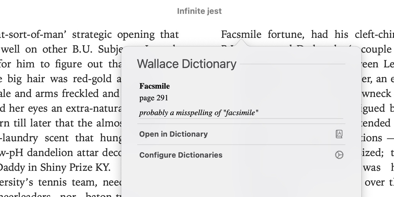 GitHub - semyonf/wallace-apple-dictionary: :book: macOS Dictionary for ...