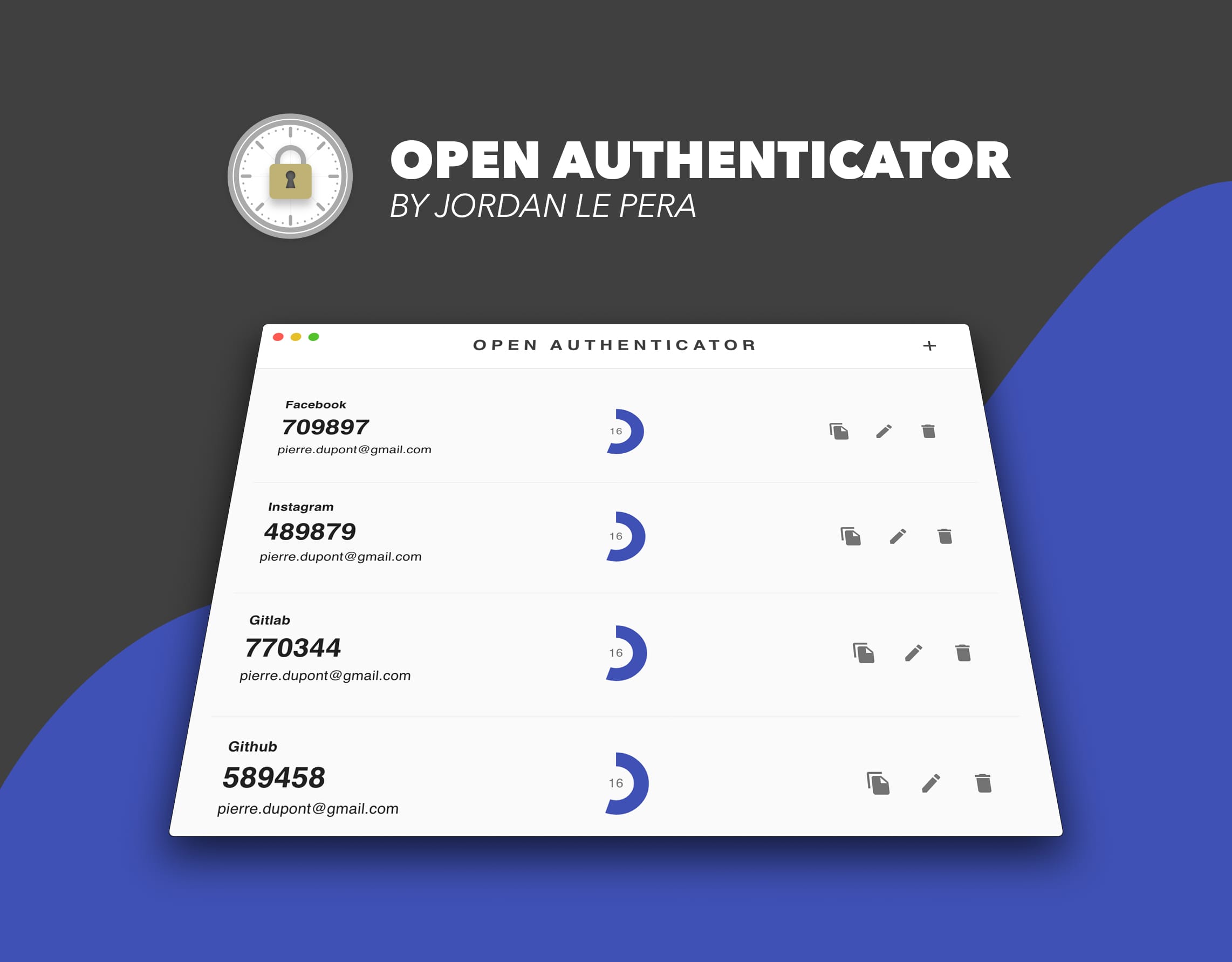 GitHub - jordanlepera/open-authenticator: An Electron.js App for 2FA ...