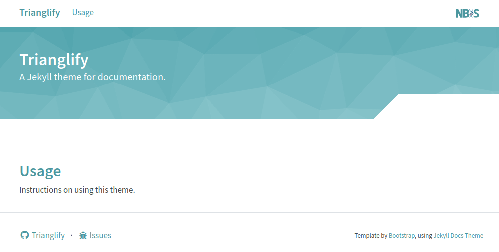 GitHub - royfrancis/jekyll-theme-trianglify: A Jekyll theme for ...