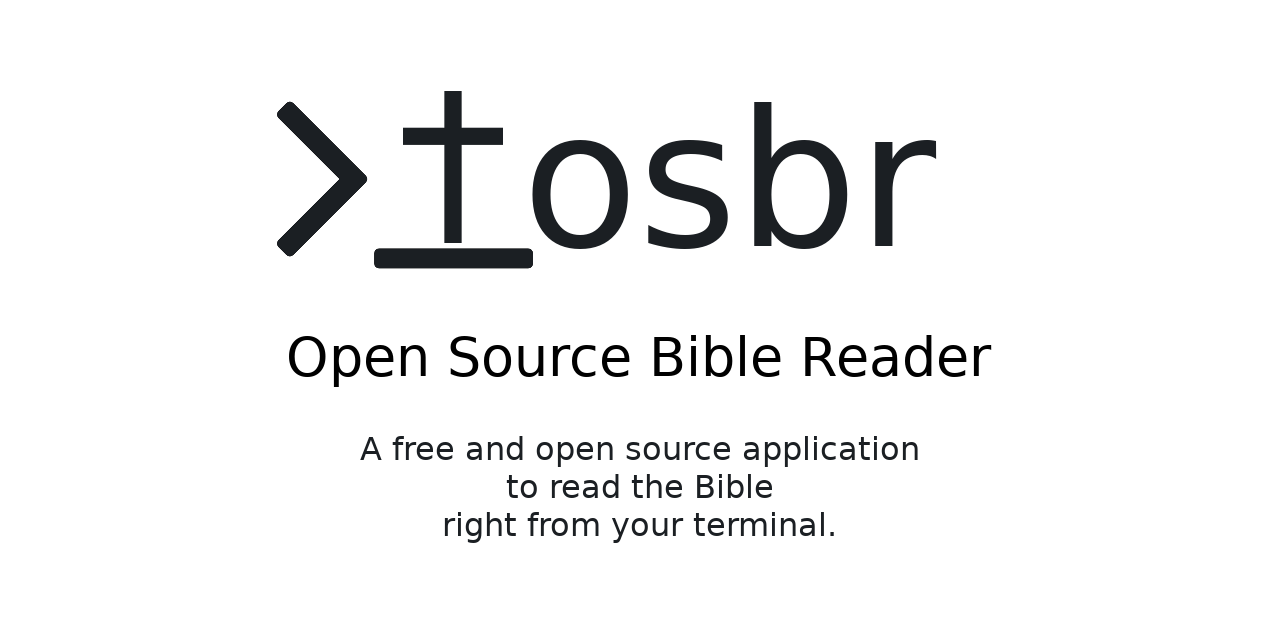 GitHub - idealtitude/osbr: Open Source Bible Reader is an a console ...