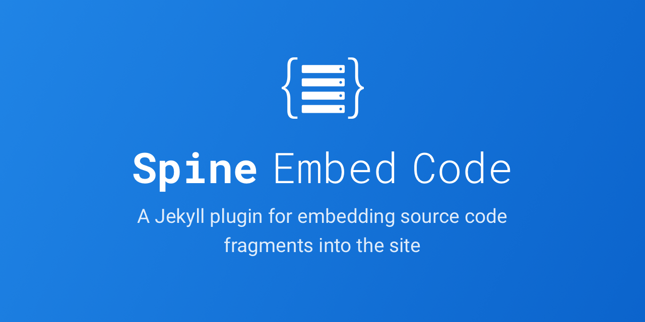 Github Spineeventengineembed Code A Jekyll Plugin For Embedding