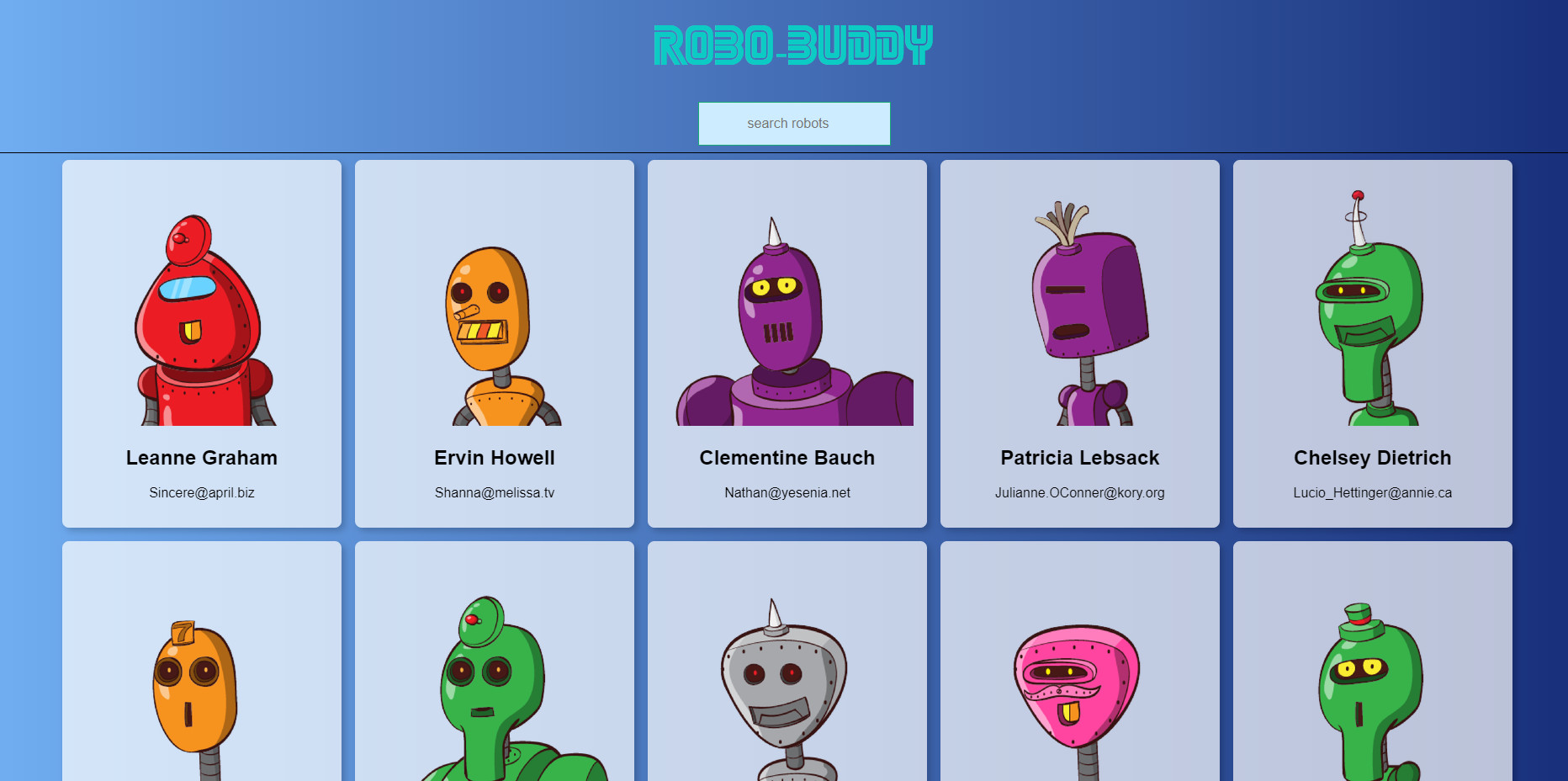 GitHub - dmytropogribnyy/robo-buddy: React-Js App GitHub - dmytropogribnyy/robo-buddy: React-Js App