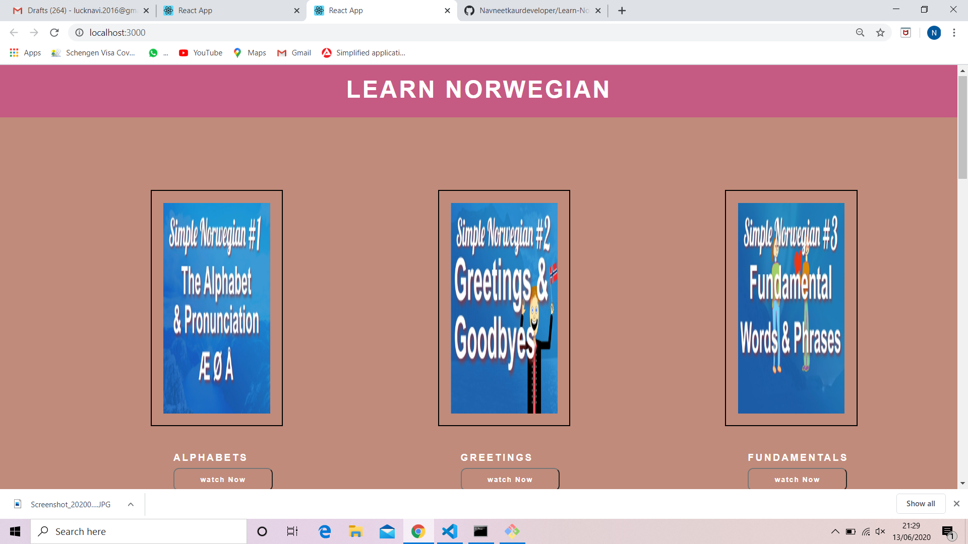 GitHub - Navneetkaurdeveloper/Learn-Norwegian-App-in-React