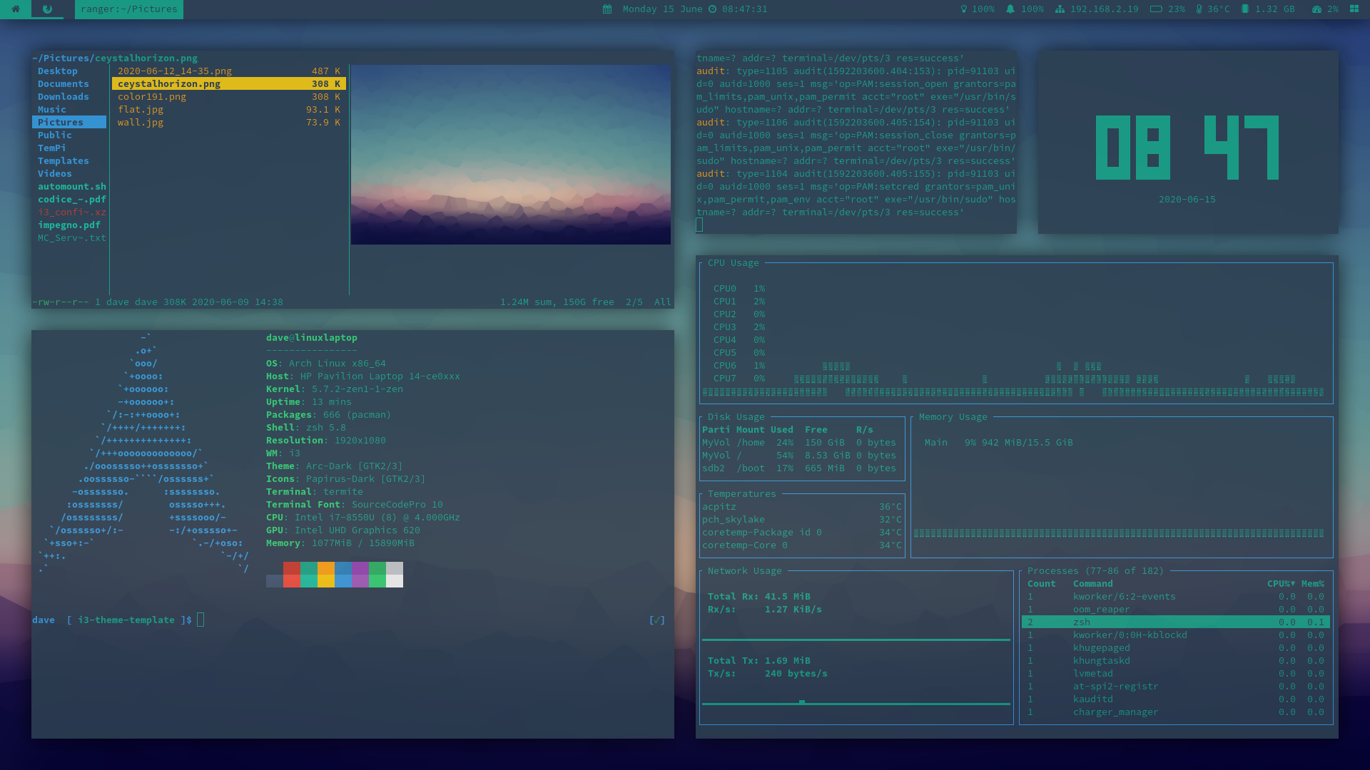 GitHub - Dave0x21/i3-theme-template: My personal configuration of i3