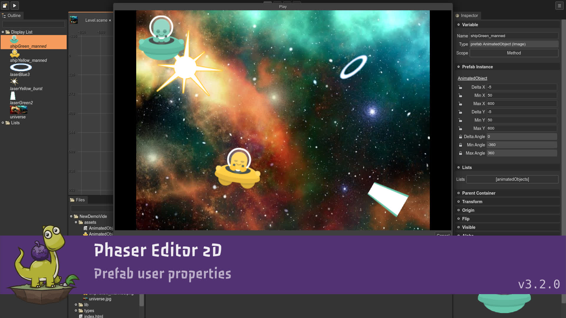 Github Phasereditor2d Tutorial User Prefab Properties Code For The Video Tutorial [user