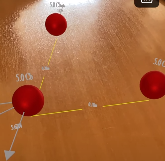 GitHub - leomav/ARCoulomb: AR Application for Coulomb's law simulation (ARKit)
