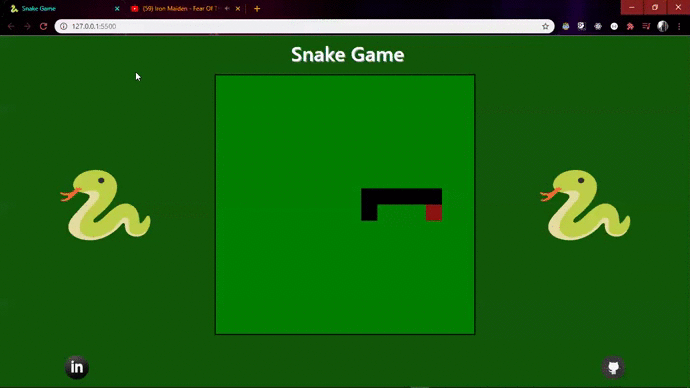 GitHub - Vinicius-moura-code/Snake-Game: Classic Snake game made with ...
