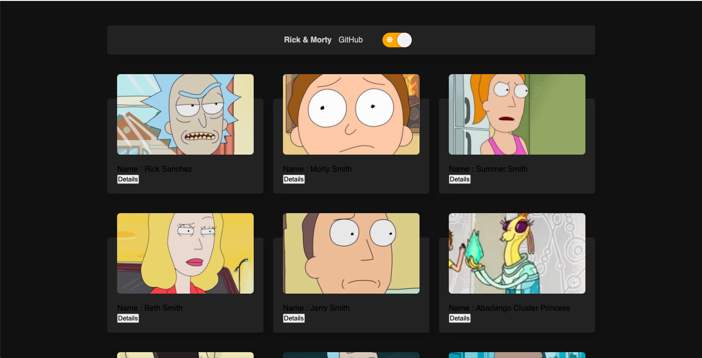 GitHub - VicenteGMtz/rick-morty: Rick and Morty React App.