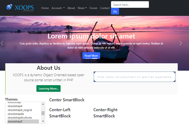 GitHub - mambax7/xbootstrap5: xBootstrap5 is a theme for XOOPS (www.xoops.org) developed with ...