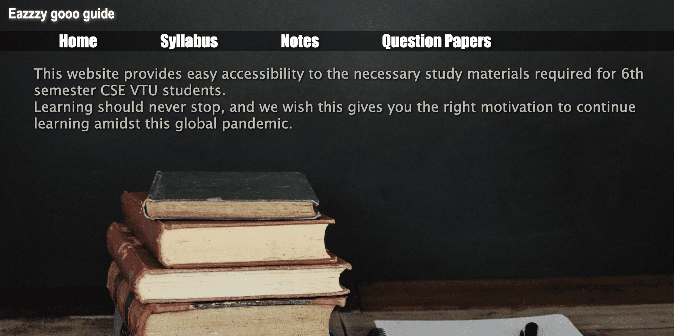 GitHub - sahana-manju/Study_Guide: Eazy Go Guide is a responsive website built with HTML and CSS ...