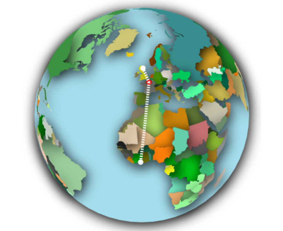 GitHub - elilooksforwork/World-Map: A Spherical World Map between 2 ...