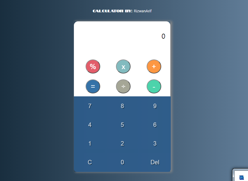 GitHub - xRizwan/calculator: Calculator