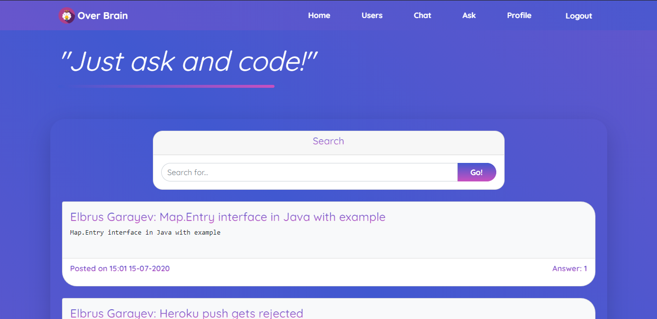 Github Elbrusgarayev Over Brain