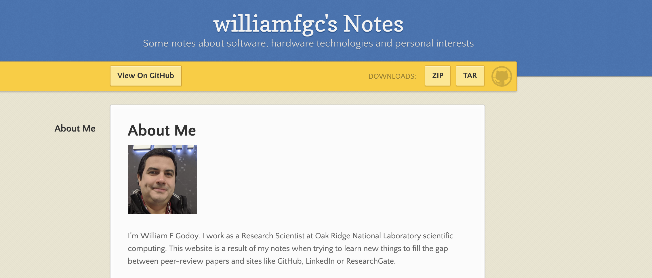 Github Williamfgc Williamfgc Github Io Github Pages Source For