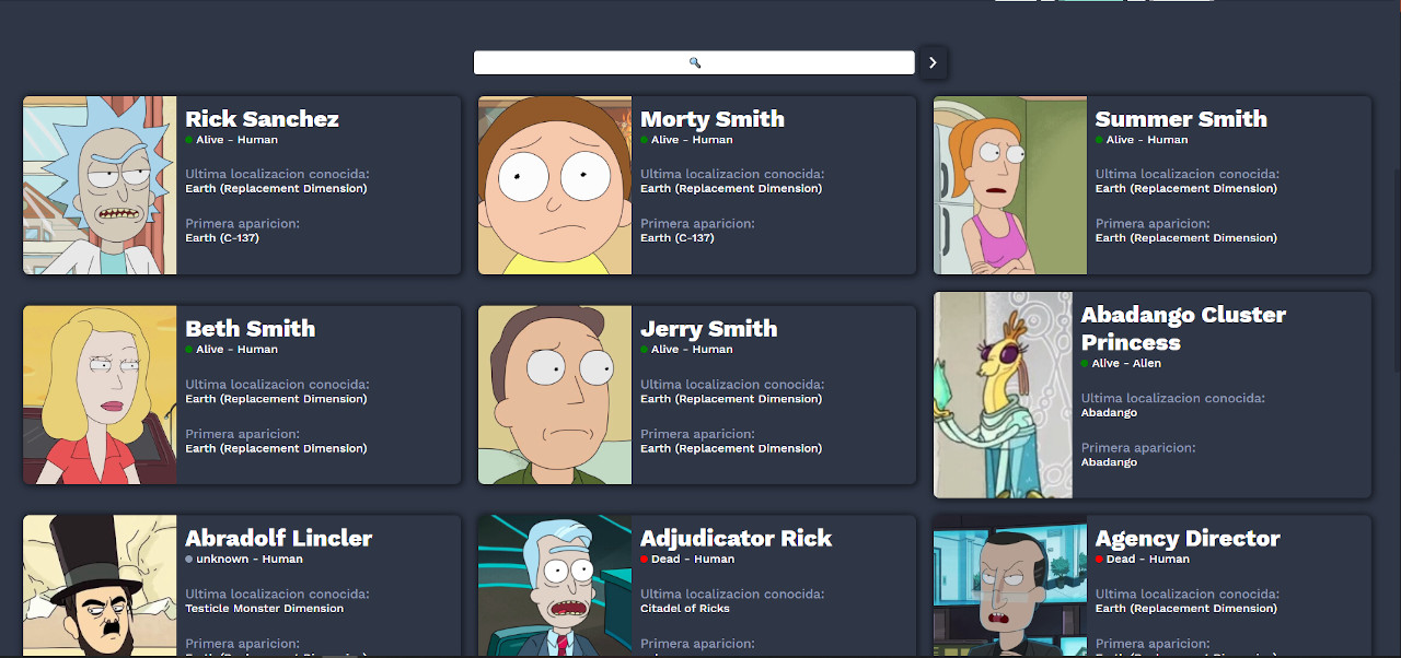 GitHub - xavi1312/Rick-and-Morty: Página de Rick and Morty echa con React y Redux.