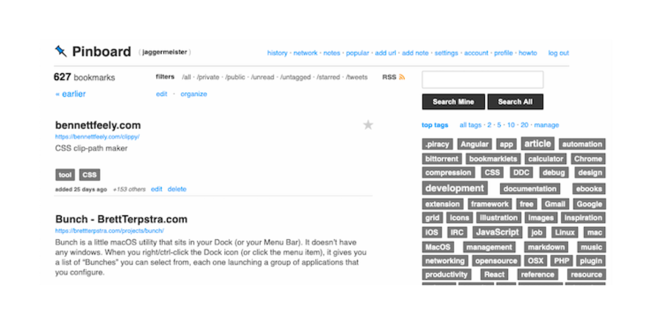 GitHub - michaeljaggers/modern-pinboard: A CSS user style for the ...