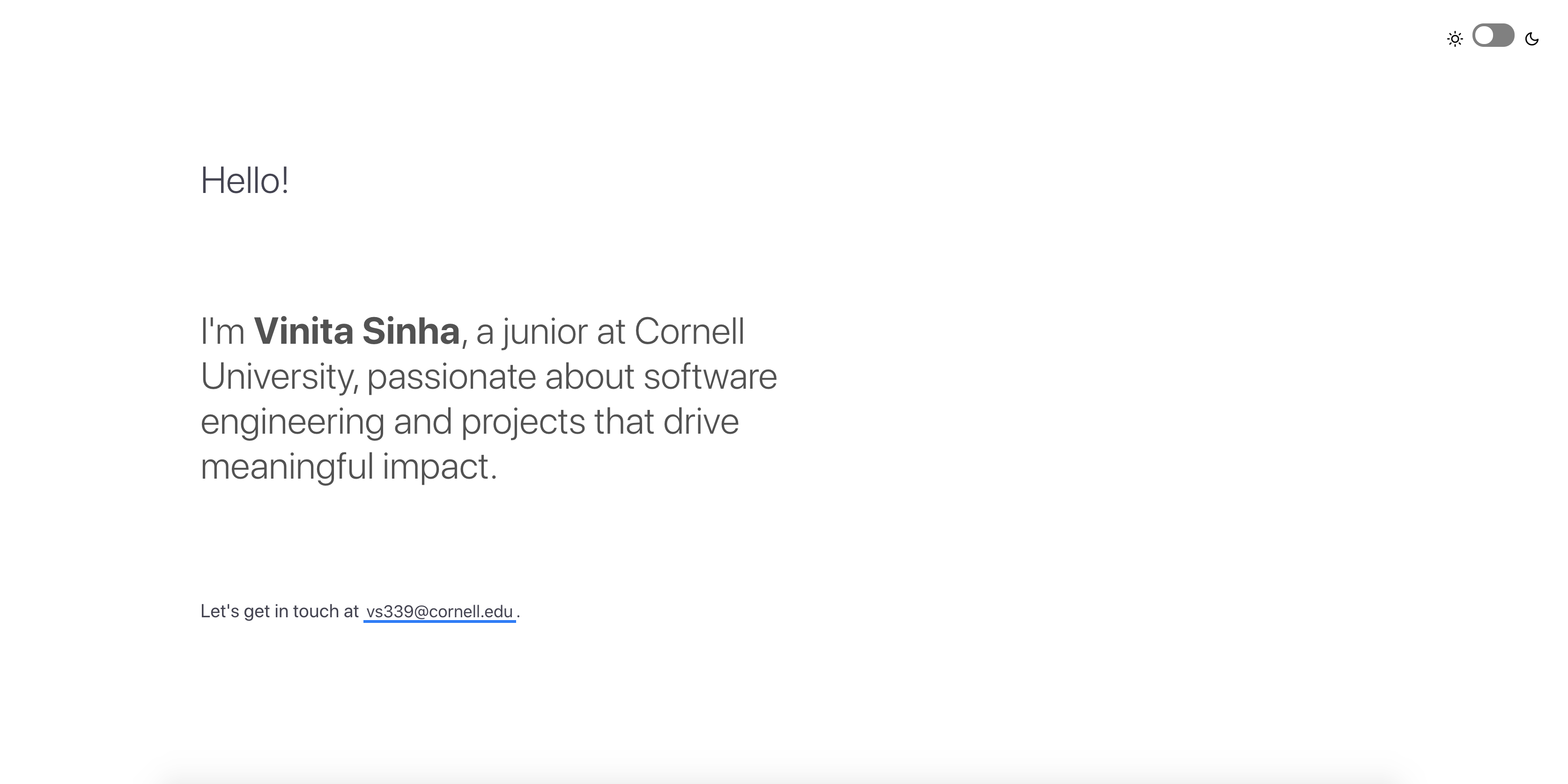 GitHub - SinhaVinita/website: Personal Website and Portfolio