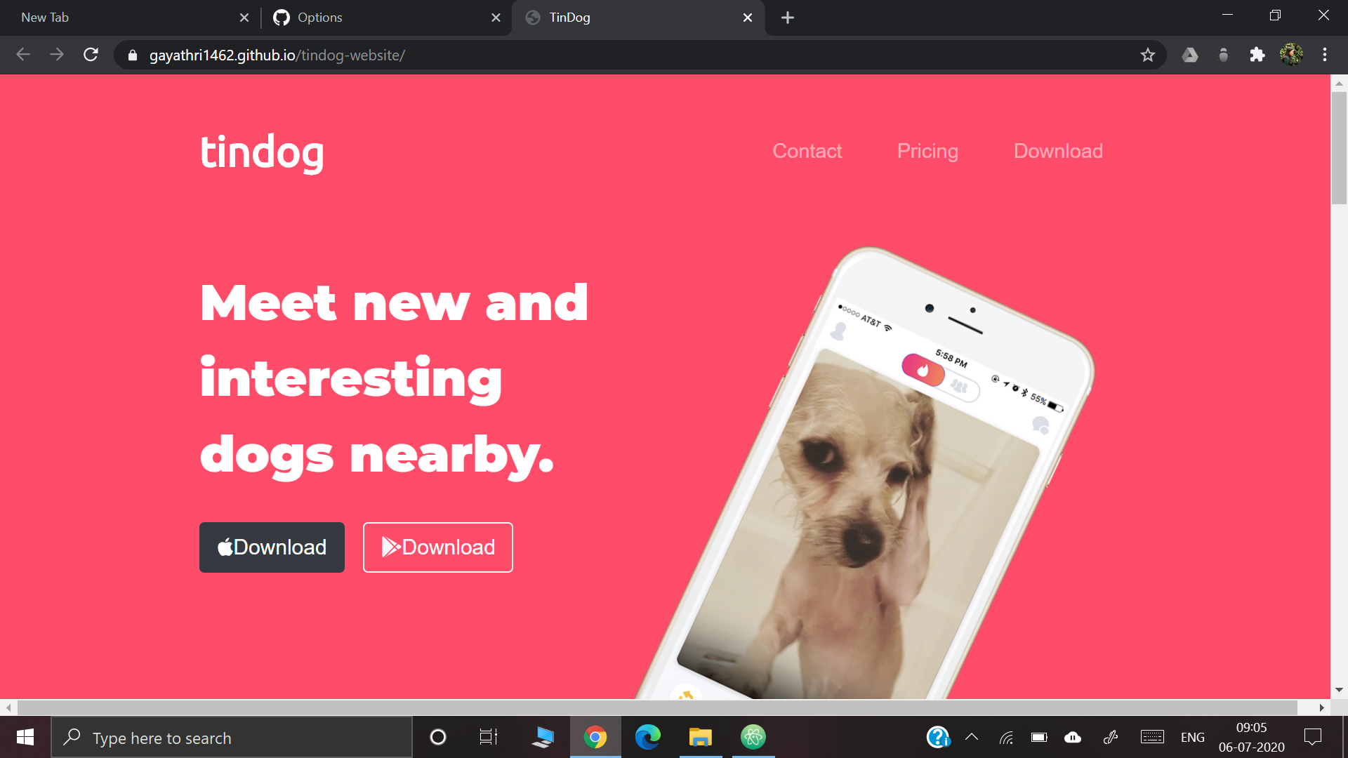 GitHub - gayathri1462/tindog-website: responsive for all the devices. created using html,css ...