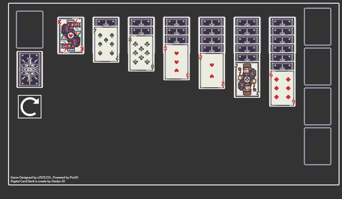 GitHub - s2031215/PixiJS-Solitaire: A Web solitaire game