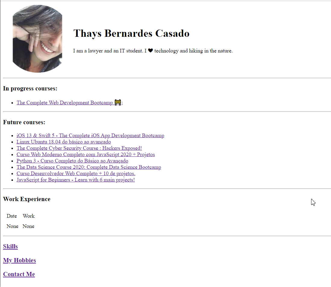 GitHub - tatacsd/cv-web