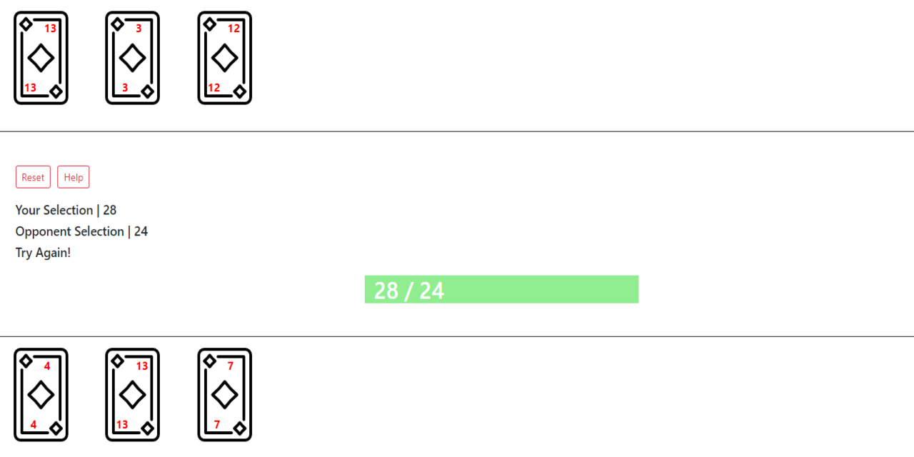 GitHub - HarisonLacey/card-game: Card game. View on laptop.