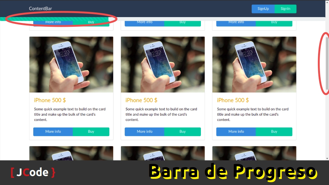 GitHub - byRedHunter/barra-progreso: Barra de progreso para medir el contenido de una pagina web.