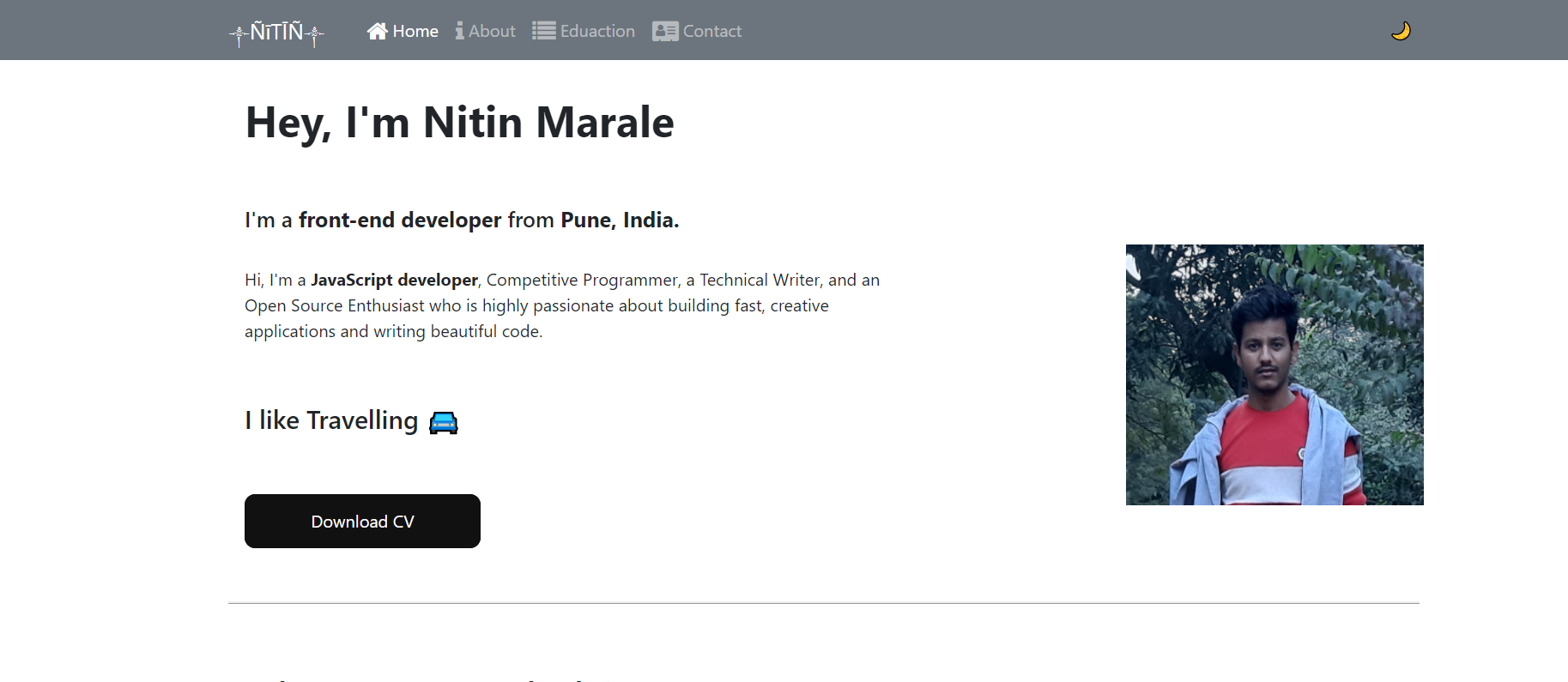 Github Nitinmarale Portfolio