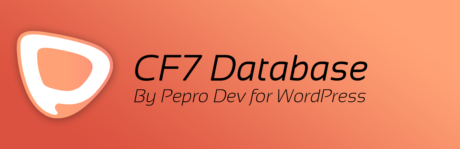 GitHub - peprodev/cf7-db: WordPress Contact Form 7 Submission Save and Export as CSV, Excel and ...