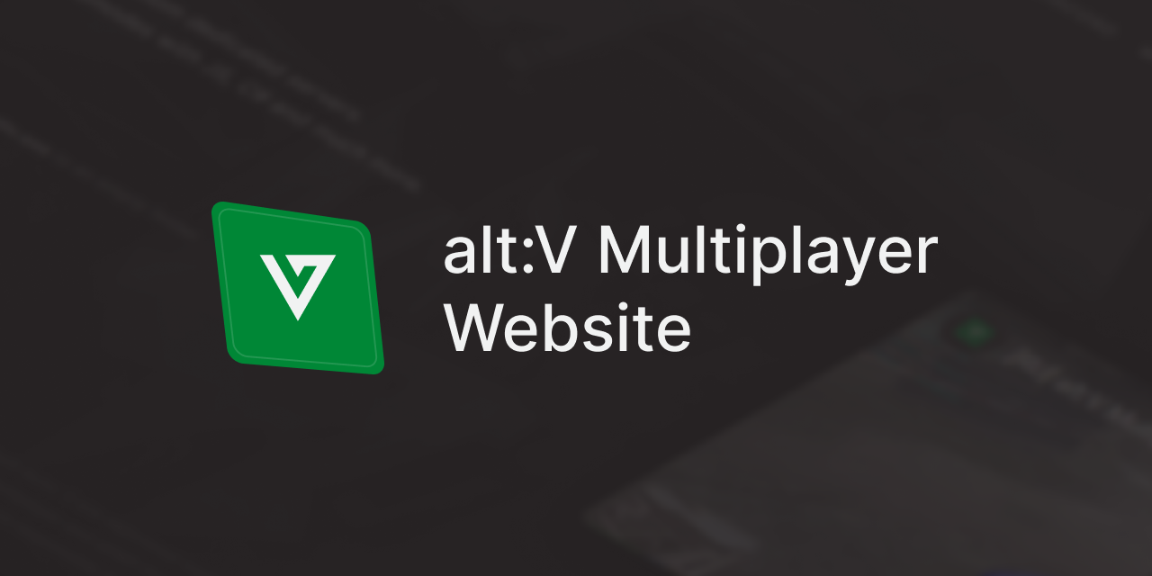 Github Altmp Altv Website The Website For Altv Mp