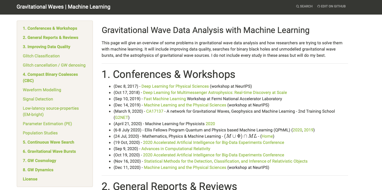 GitHub - iphysresearch/Survey4GWML: A survey on gravitational waves researches using machine ...