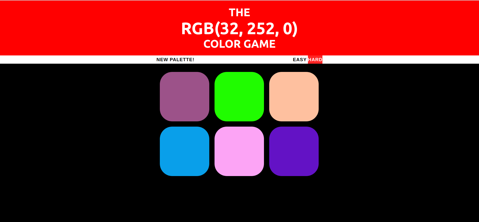 GitHub - neha037/The-RGB-Game: A fun game to guess colour by their RGB code