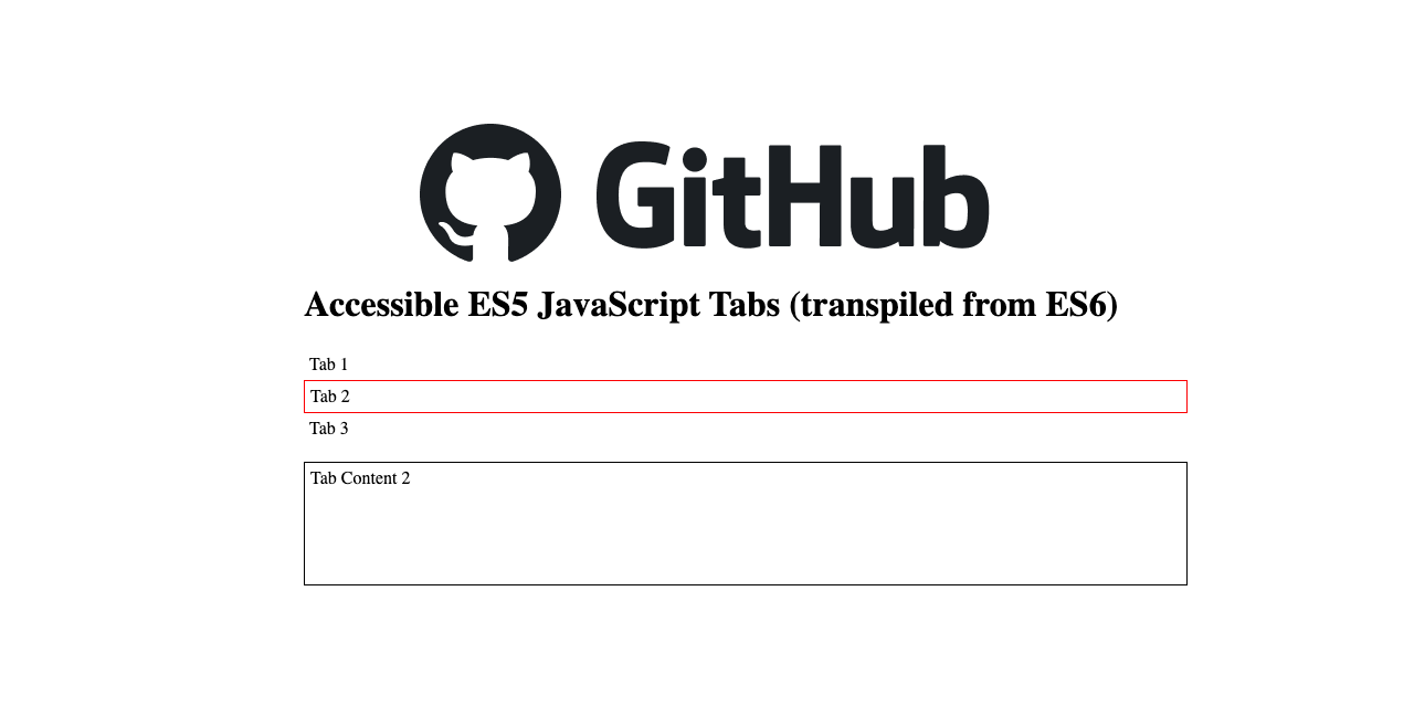 GitHub - Hollyw00d/Accessible-ES6-JavaScript-Tabs